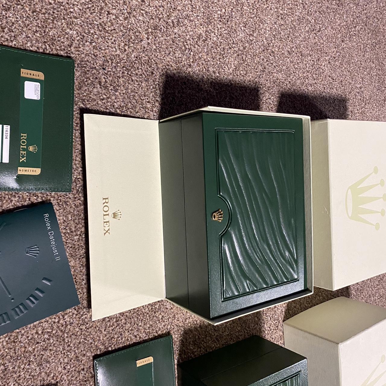 2 rolex boxes medium size and 1 small Rolex box it... - Depop