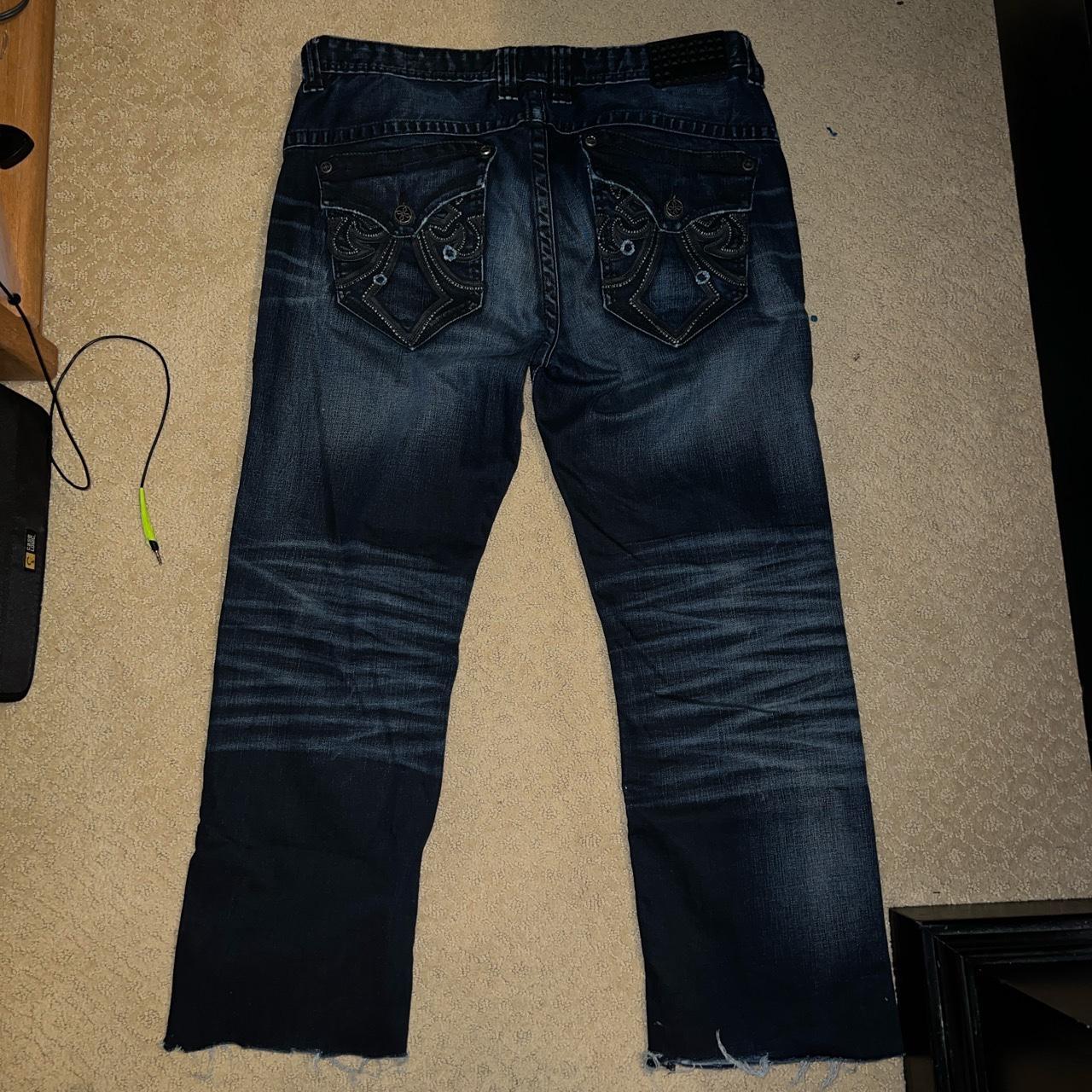 Dope Affliction Faded Jeans Super Cool Details They... - Depop