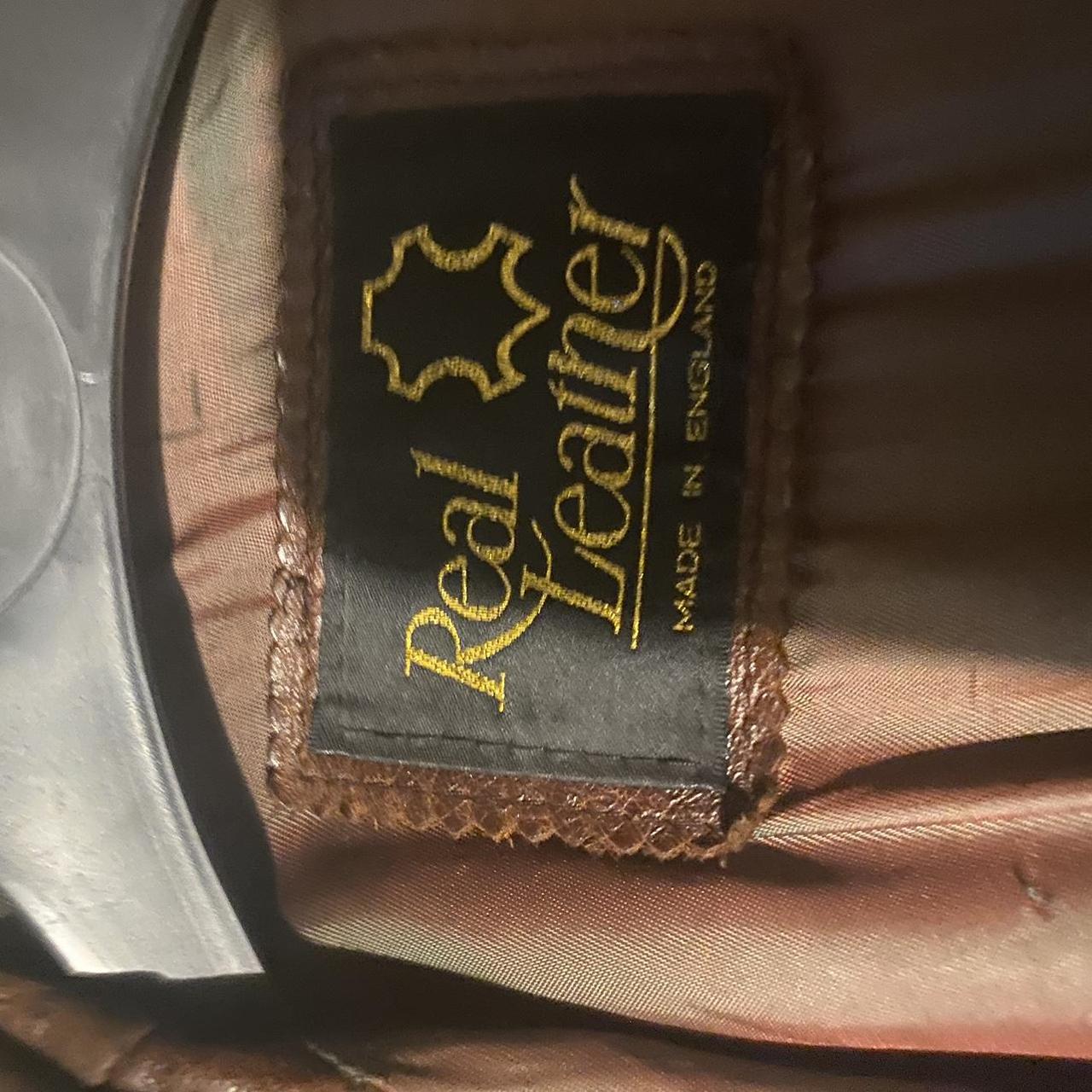 Genuine Real Leather Jacket Vintage From Family Member - Depop