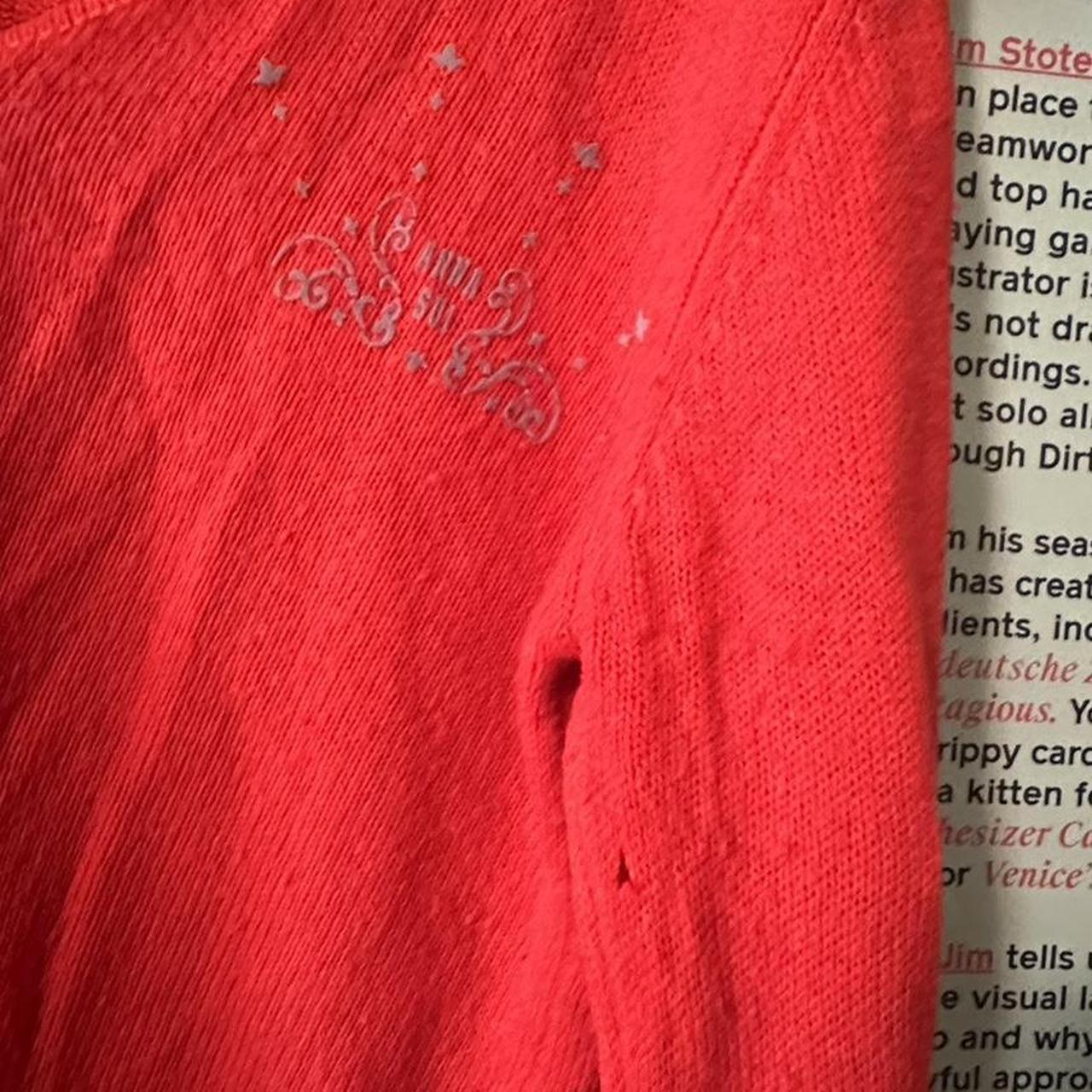 vintage anna sui black label cardigan some pilling... - Depop