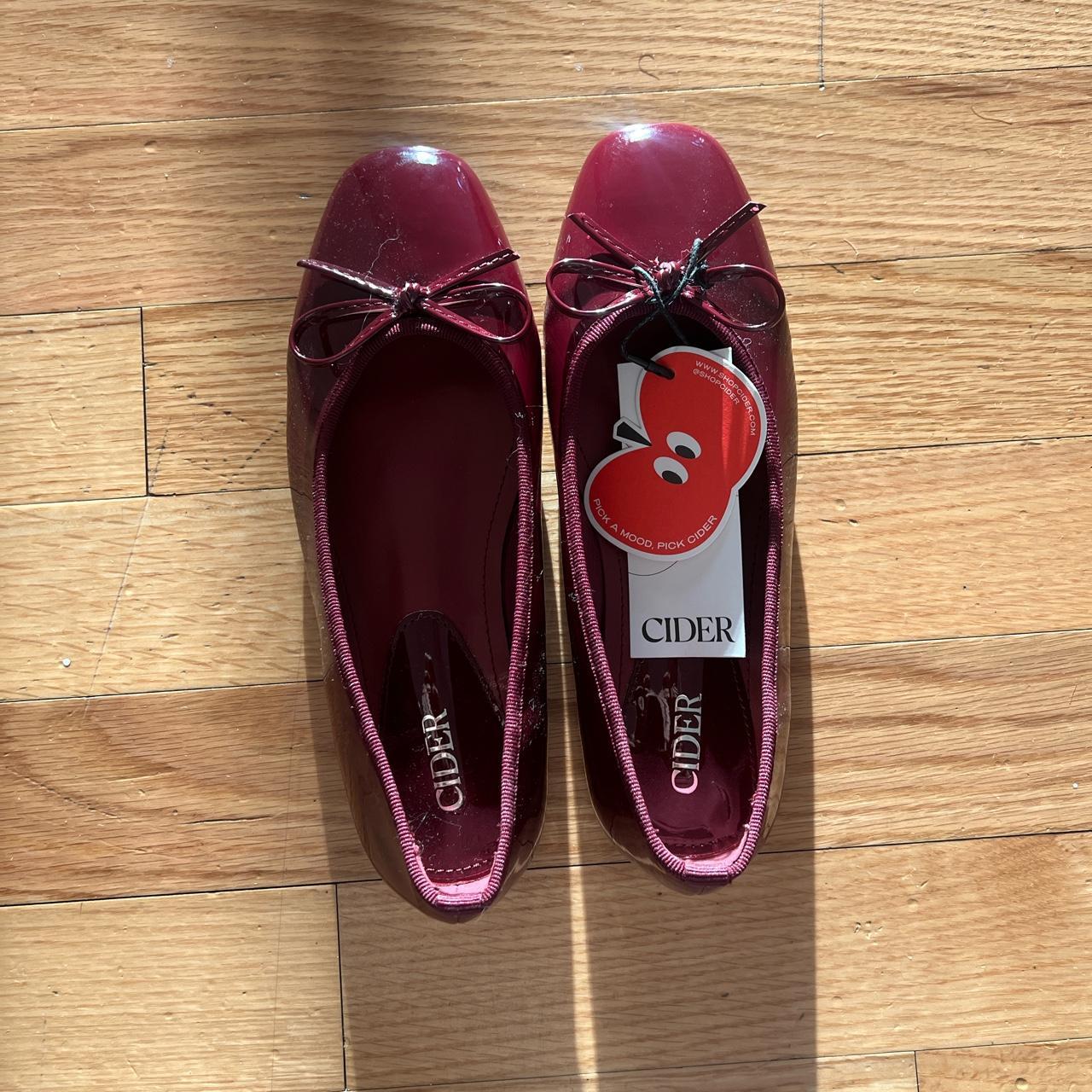 NWT cider red ballet flats slightly too small :( - Depop