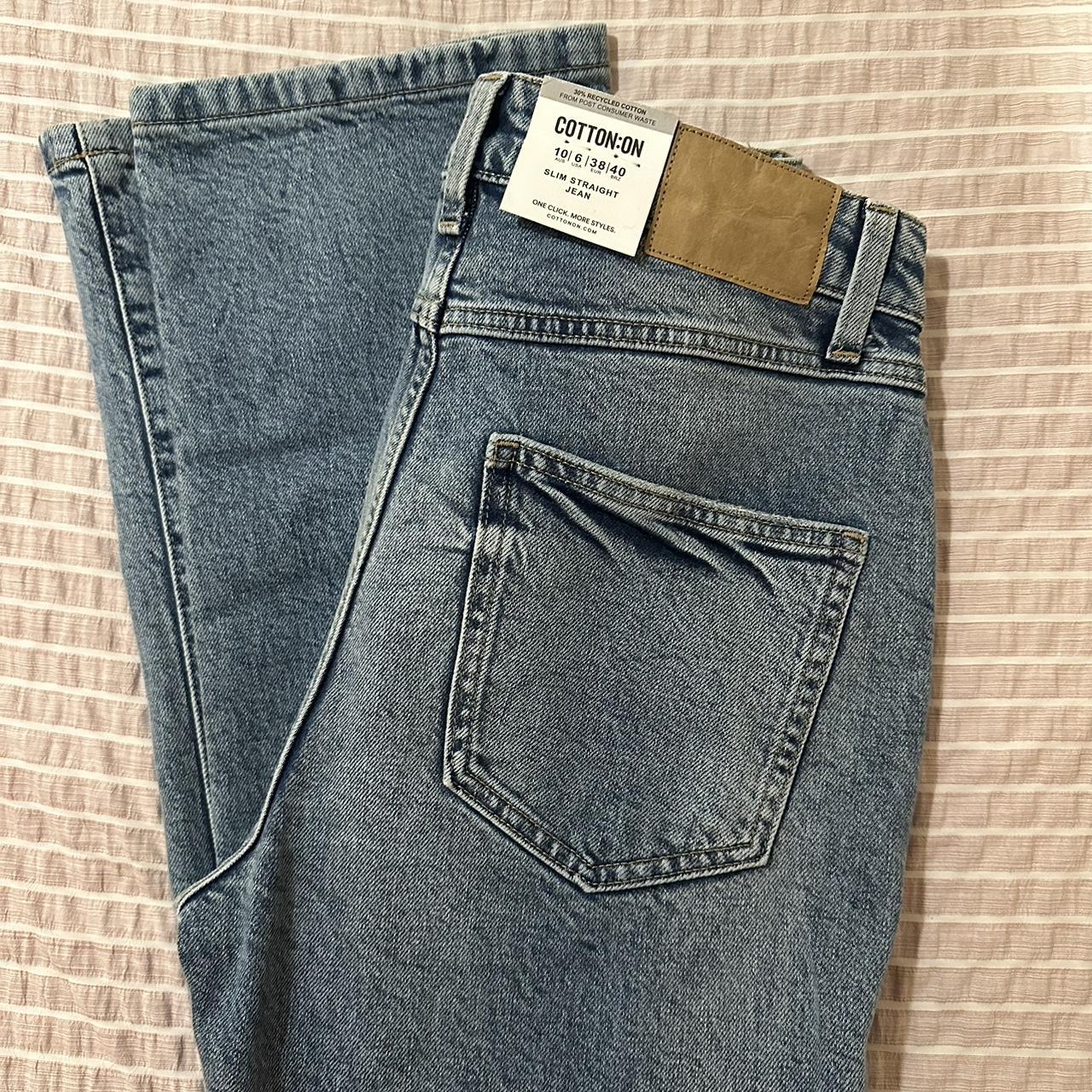COTTON ON JEANS mid-rise slim straight jeans!! size... - Depop