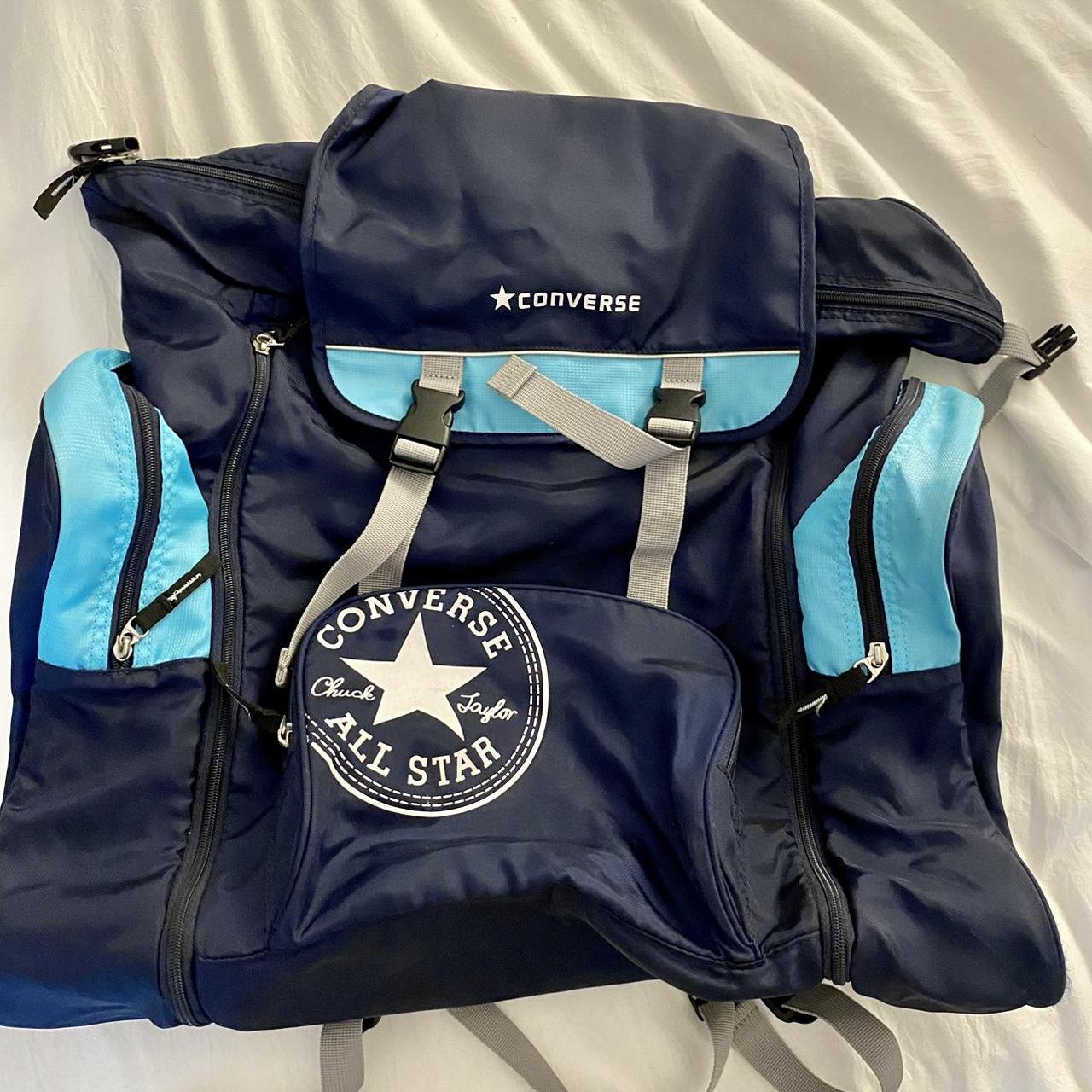 Converse Women's Blue and Navy Bag | Depop
