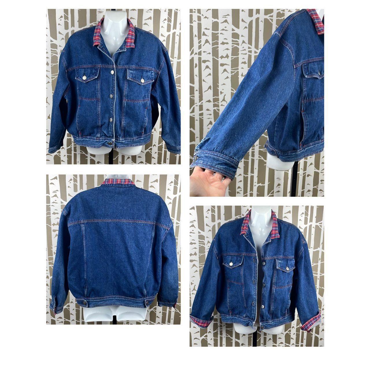 Women's Blue and Red Jacket | Depop