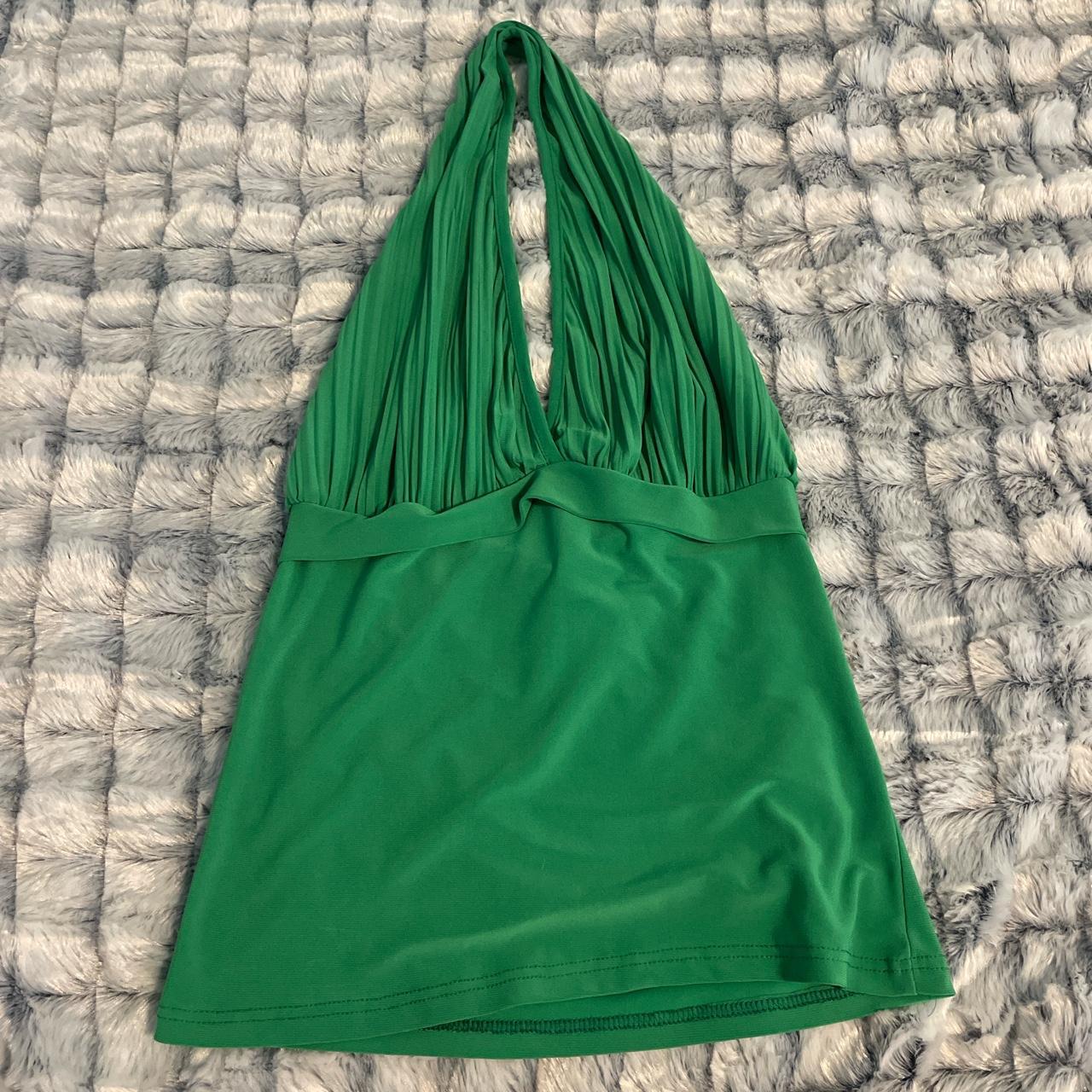 Brand new with tags!! Green halter top - perfect for... - Depop