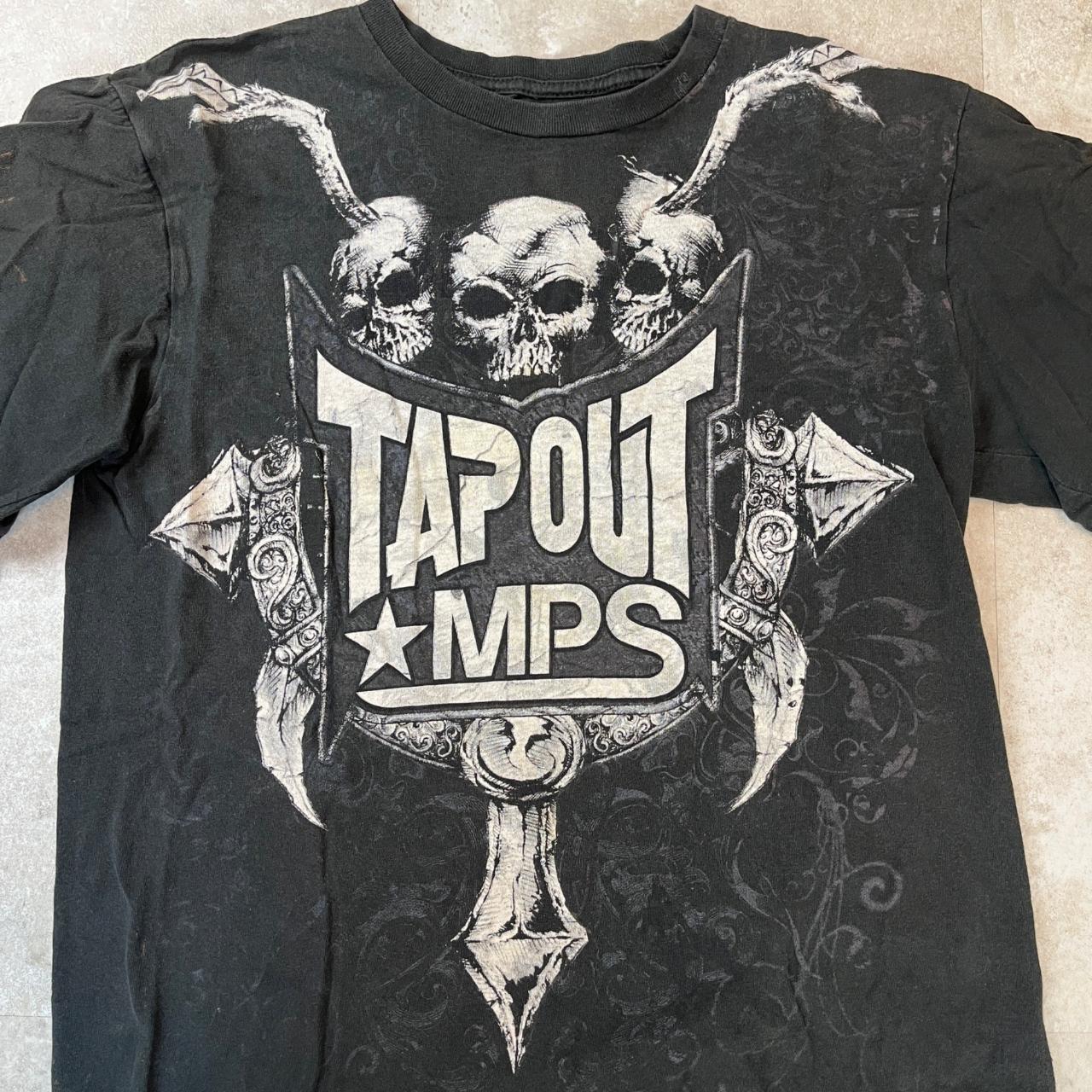 Tapout MPS Long Sleeve Skull Shirt Size Large Pit... - Depop