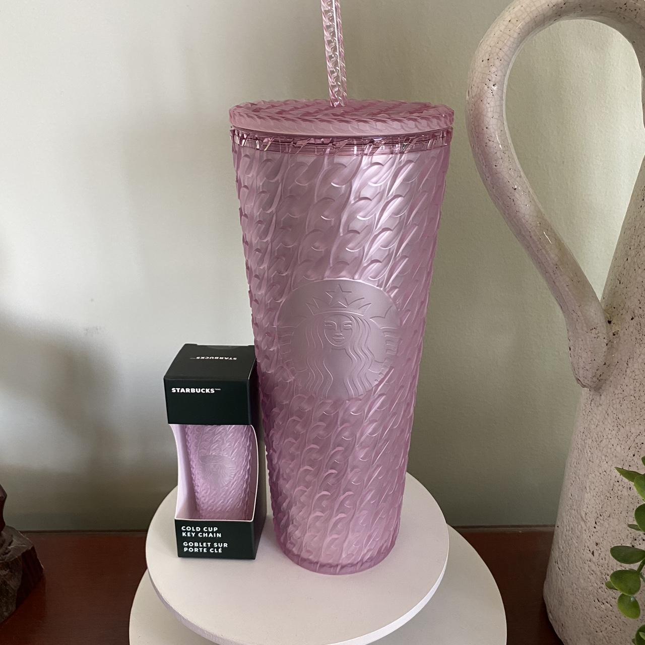 Starbucks Matte Pastel Pink Tumbler & Keychain... - Depop