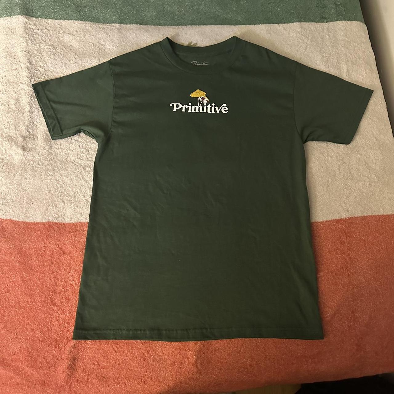 Green primitive t shirt size medium fits like a small | Depop