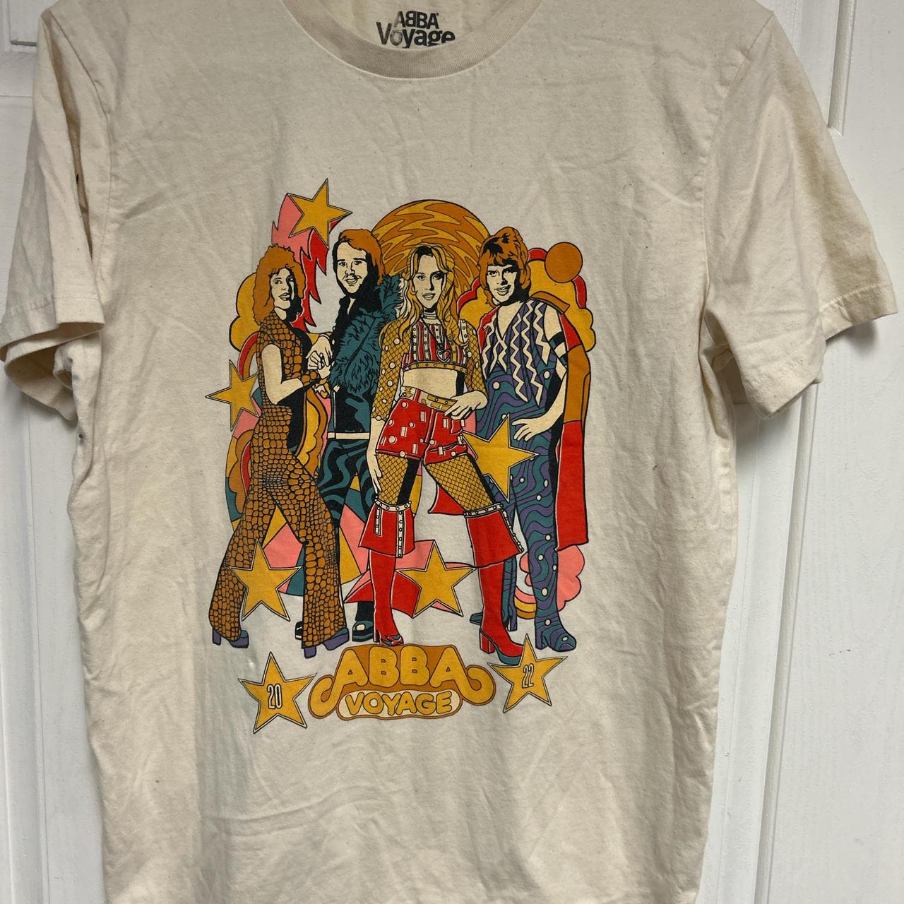 Cream Abba Voyage 2022 tour t-shirt #Abba #Voyage... | Depop