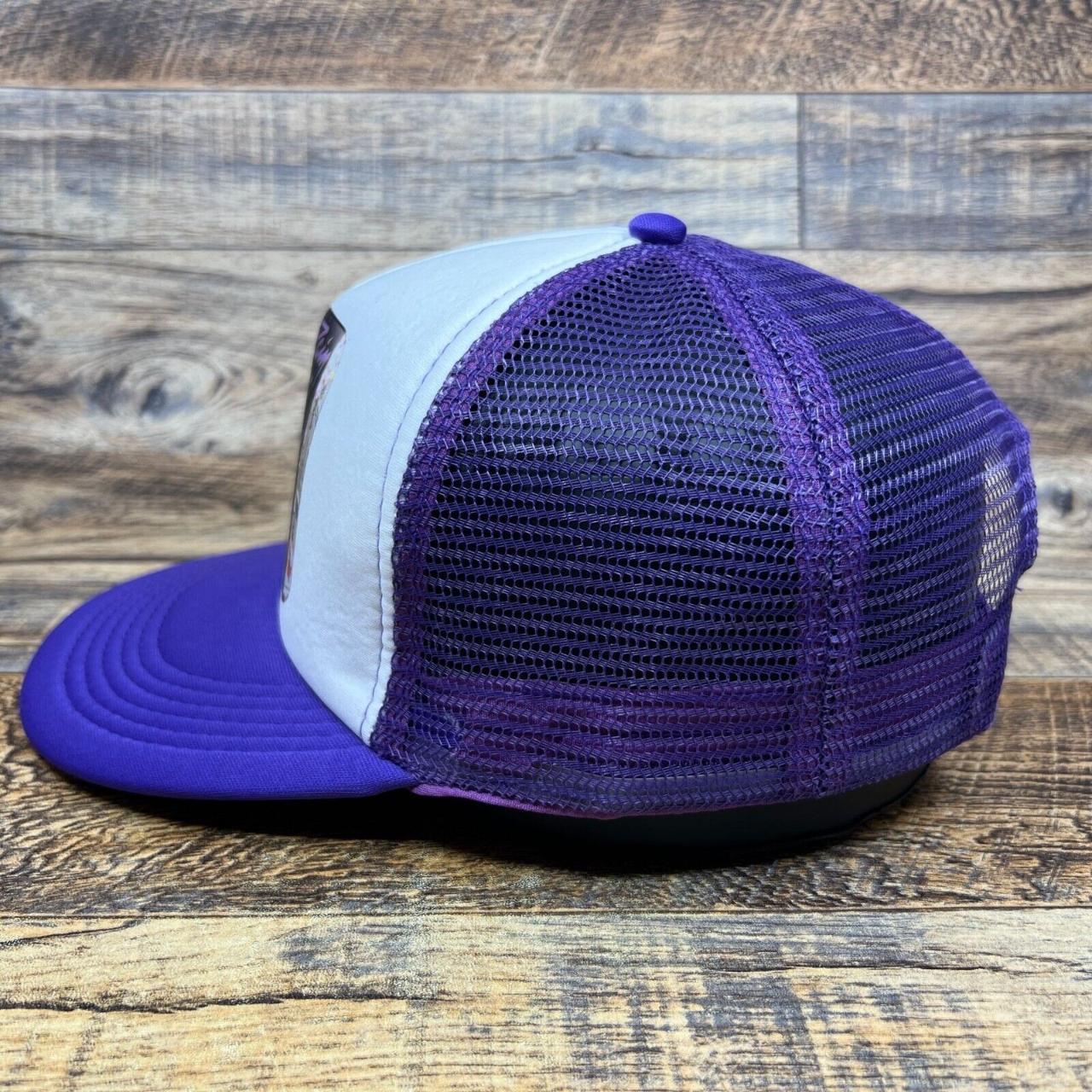 Retro Prince Mens Trucker Hat Purple Snapback Purple... - Depop