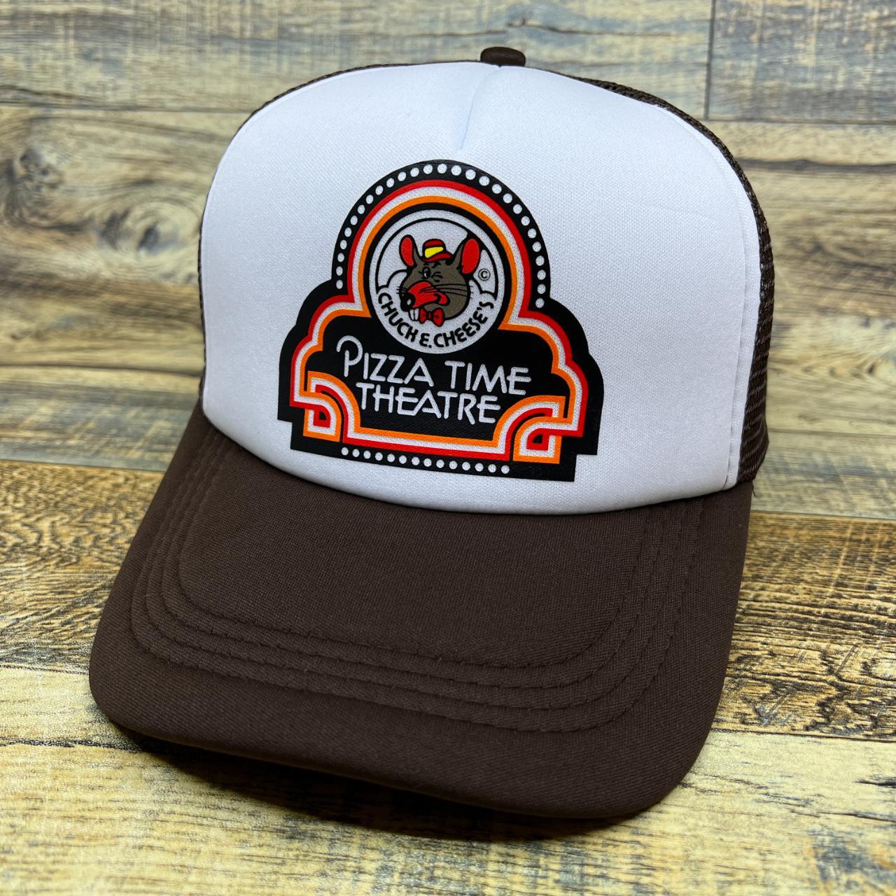 Chuck E. Cheese Pizza Time Theater Mens Trucker Hat... - Depop