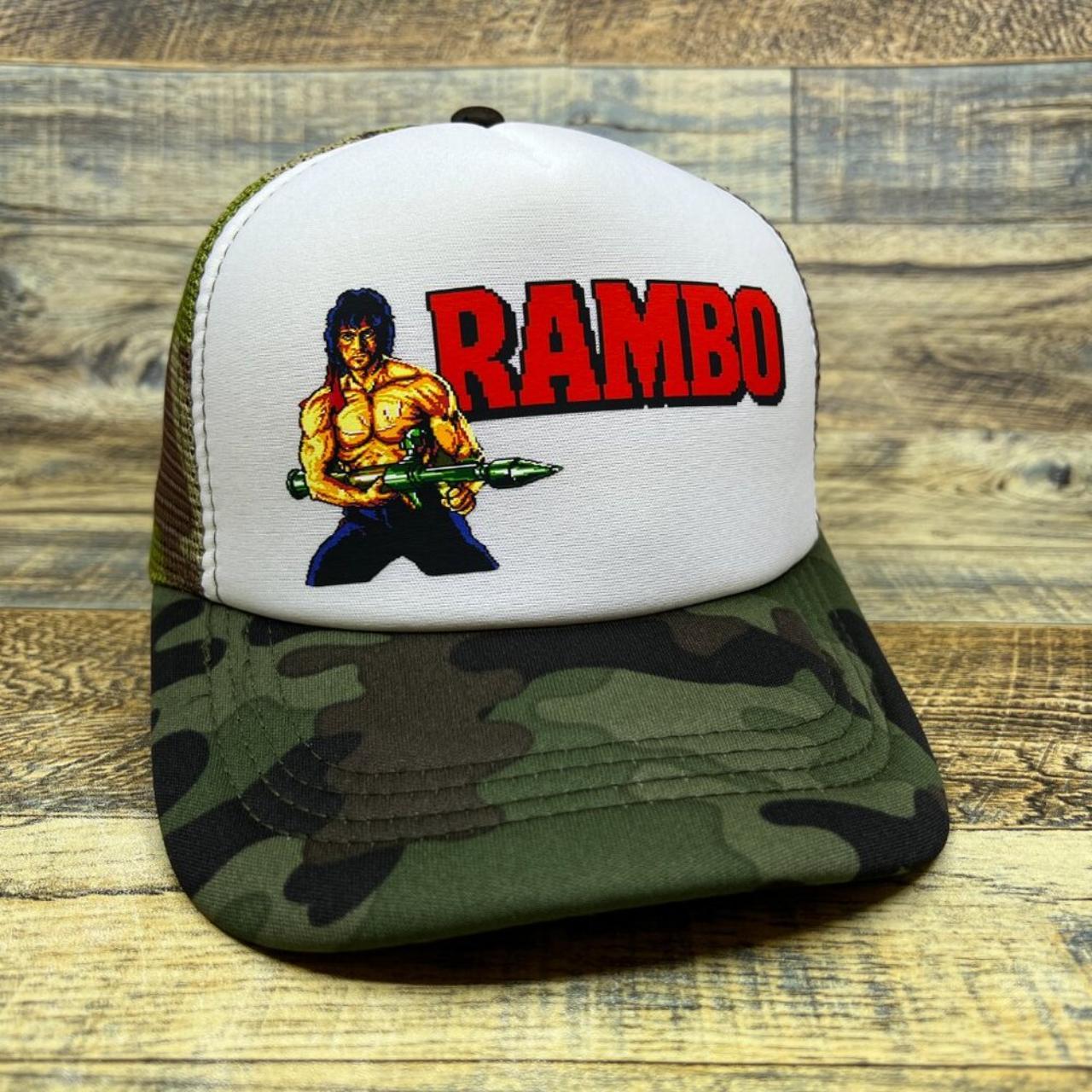 Rambo Unisex Trucker Hat Camp Sylvester Stallone... | Depop