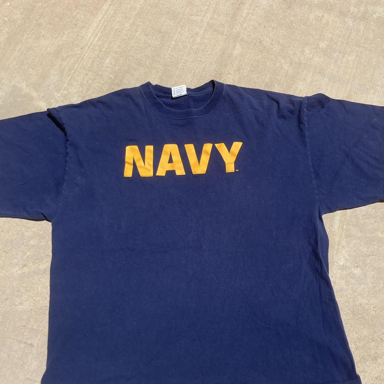Men's Navy T-shirt | Depop