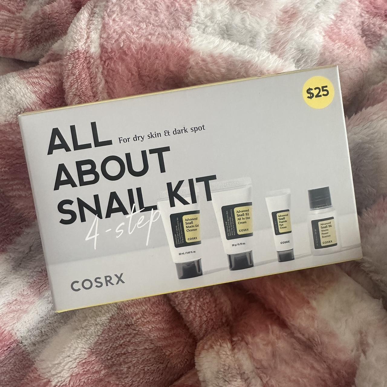 all about snail skincare kit by cosrx never been... - Depop