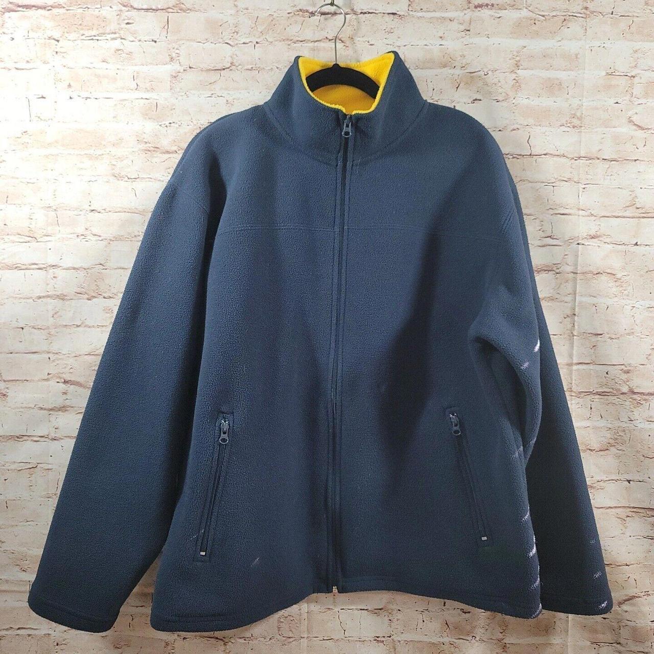 Mens Prospirit Fleece Blue/Yellow Full Zip Jacket ... - Depop