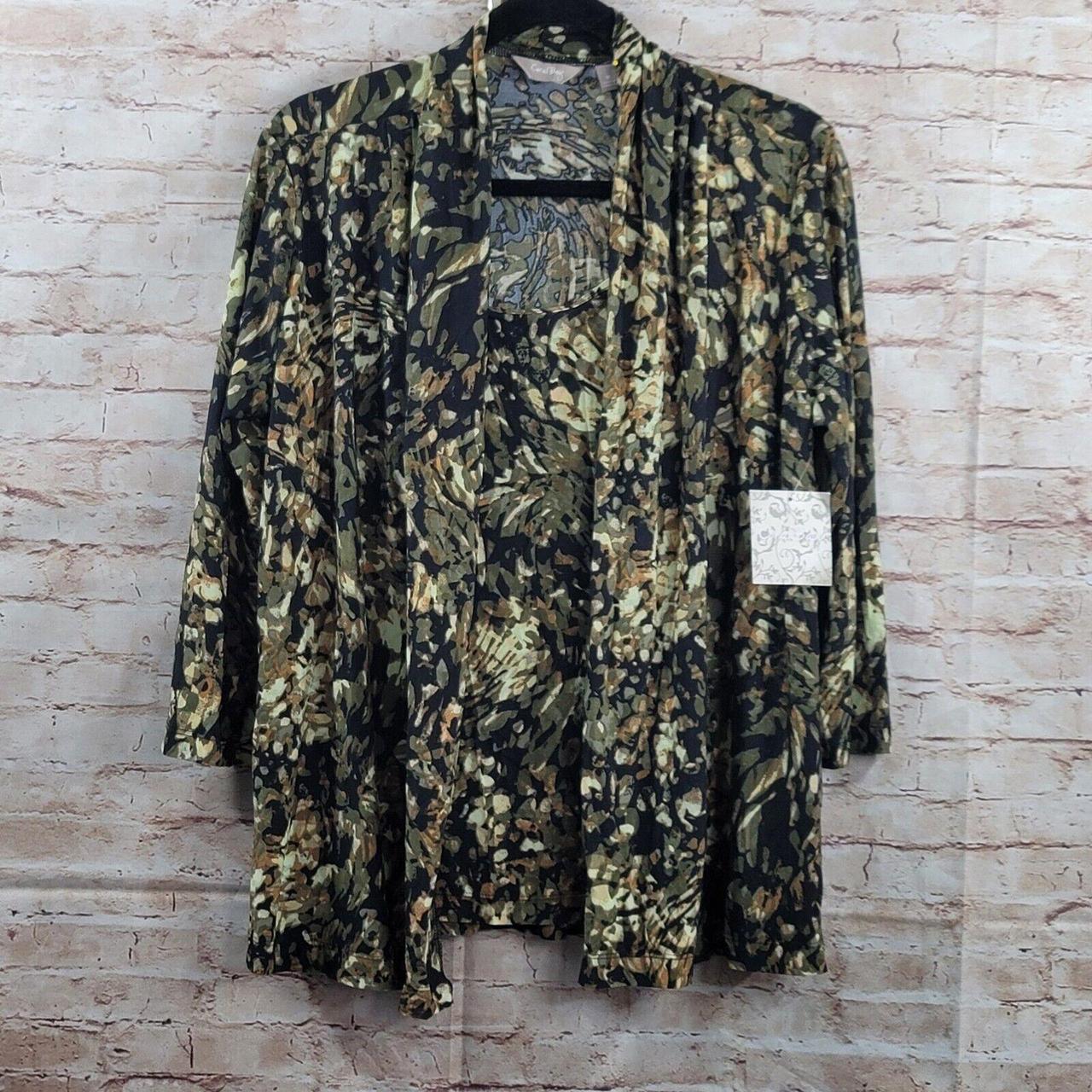 Coral Bay Womens Open Cardigan with Build In Tank... - Depop