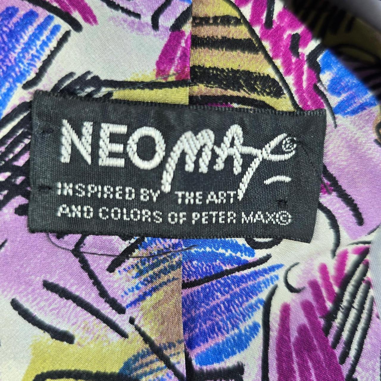 VTG NEOMAX Peter Max Inspired Silk Tie Men Abstract... | Depop