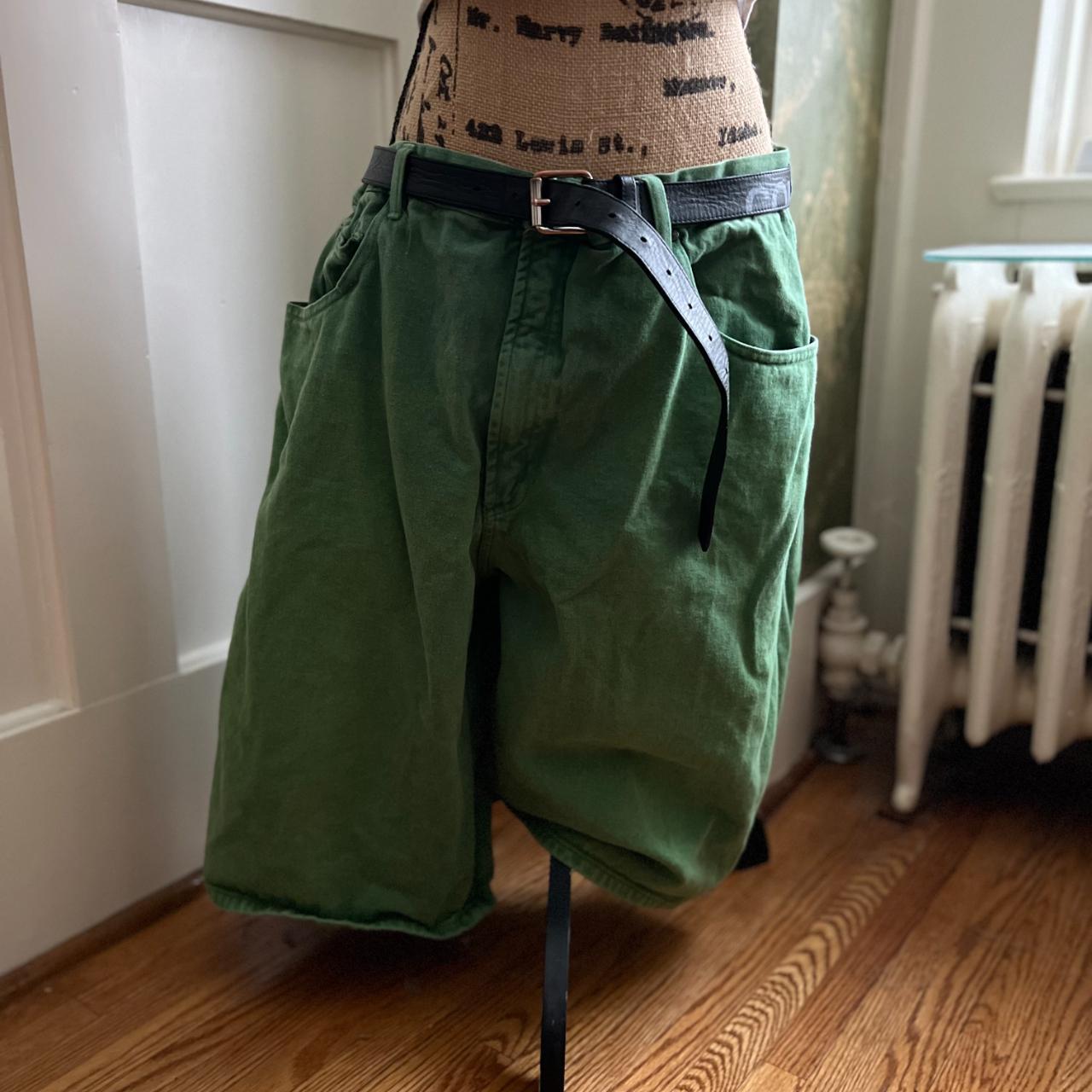 vintage green jorts!!! shirt and belt not included :0 - Depop