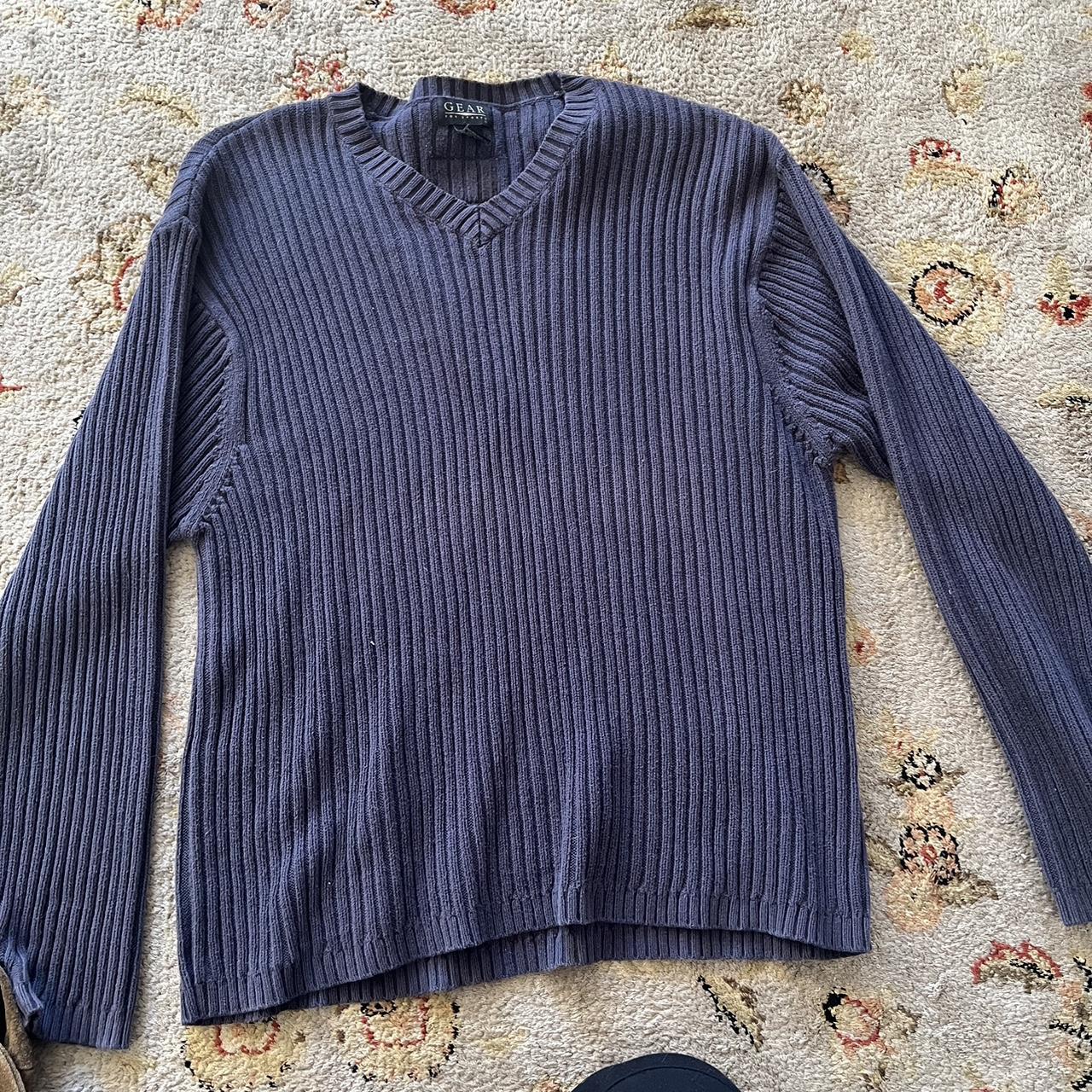 Blue sweater with a cute design “yale university” - Depop