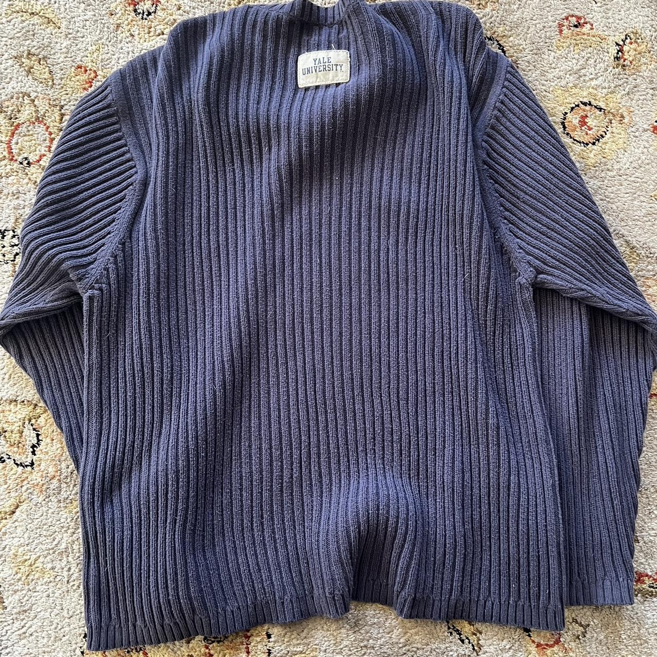 Blue sweater with a cute design “yale university” - Depop