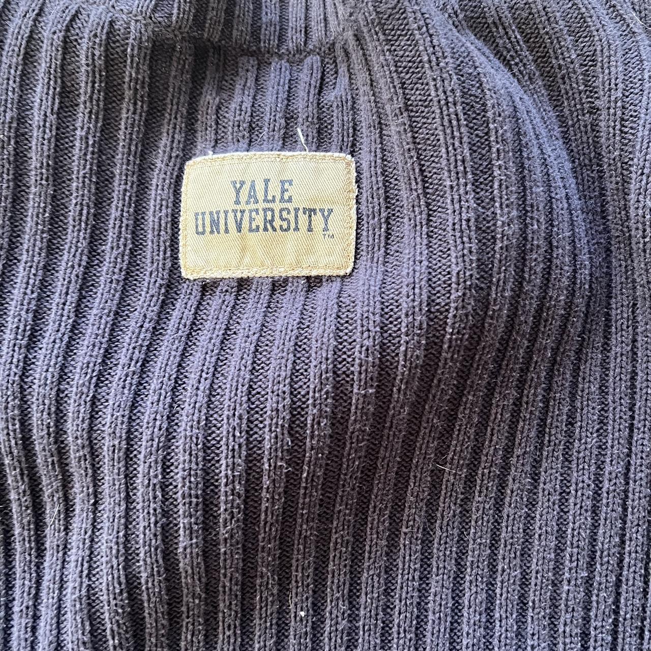 Blue sweater with a cute design “yale university” - Depop