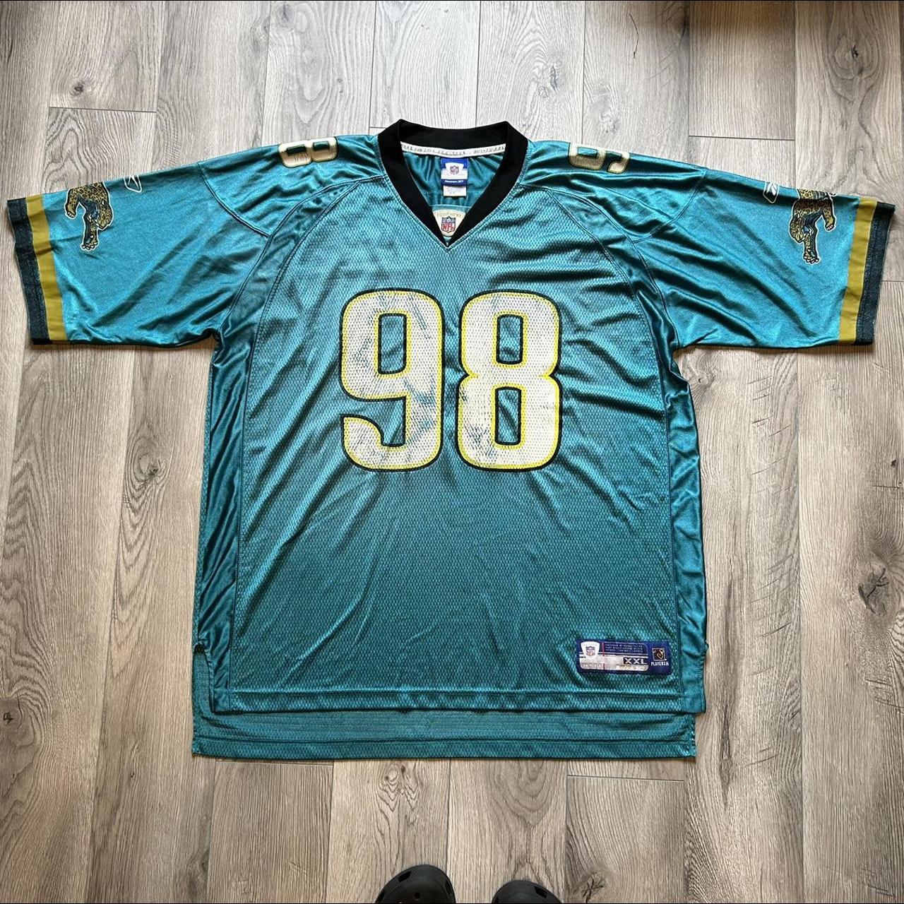 Vintage Y2K NFL Reebok John Henderson Jacksonville... - Depop