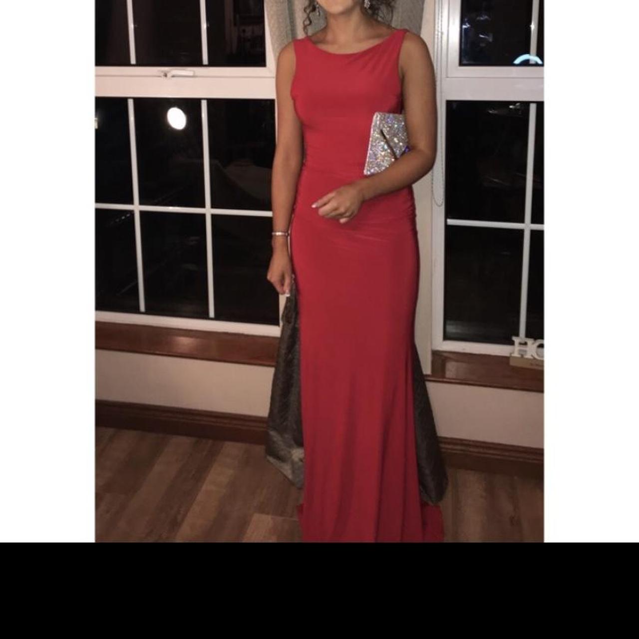 Red asos formal/prom/debs dress Size 8 Worn once to... - Depop