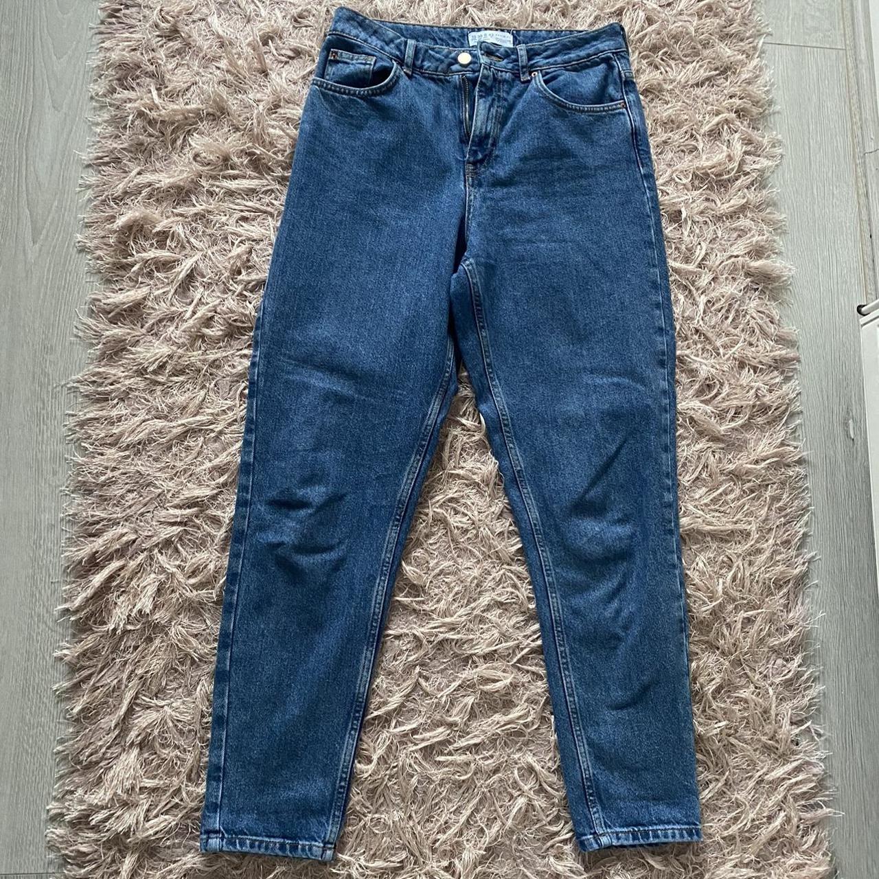 Beautiful blue jeans High rise, straight fitting... - Depop