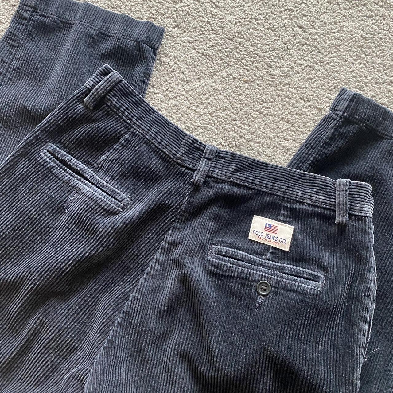 Ralph Lauren Polo corduroy pants black - Depop