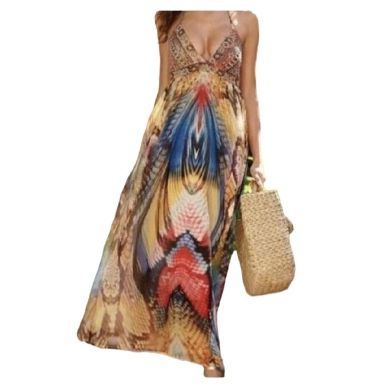 BOSTON PROPER WOMENS MULTI COLOR EMBELLISHE... - Depop