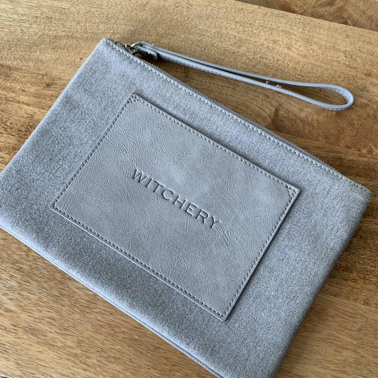 Witchery grey clutch purse. Used a few times but... - Depop