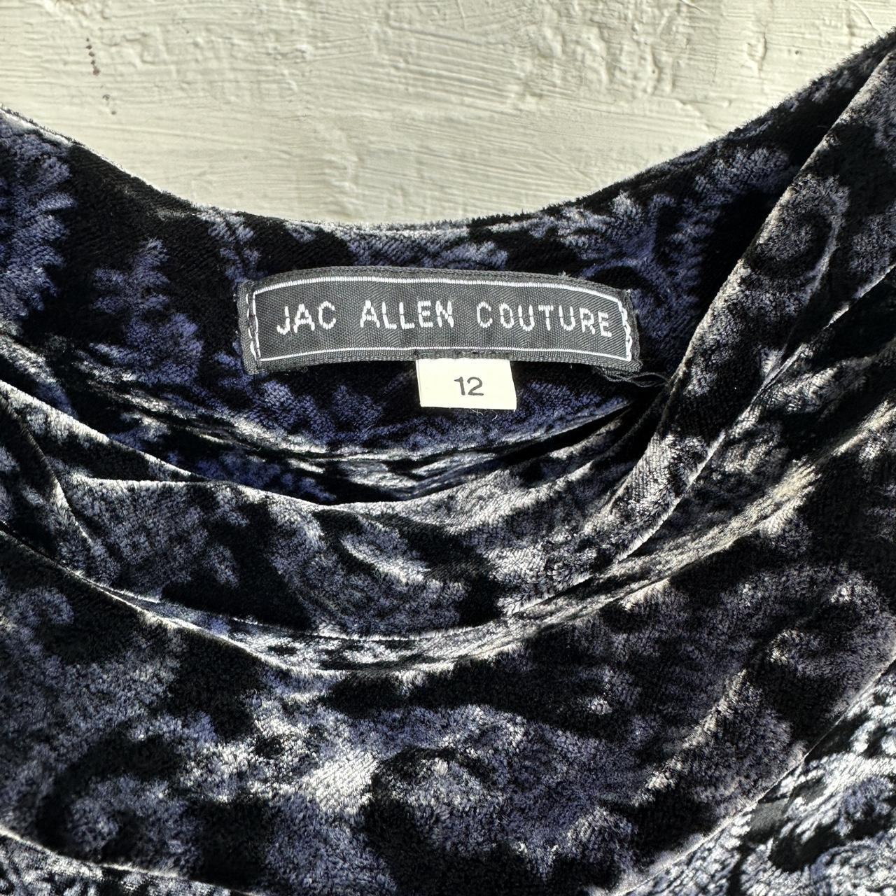 Jac Allen Couture velvet formal dress - Depop