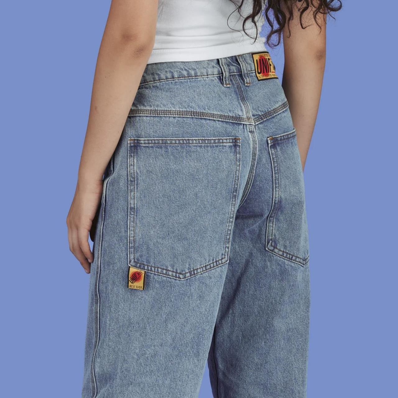 UNIF Women's Blue Jeans | Depop