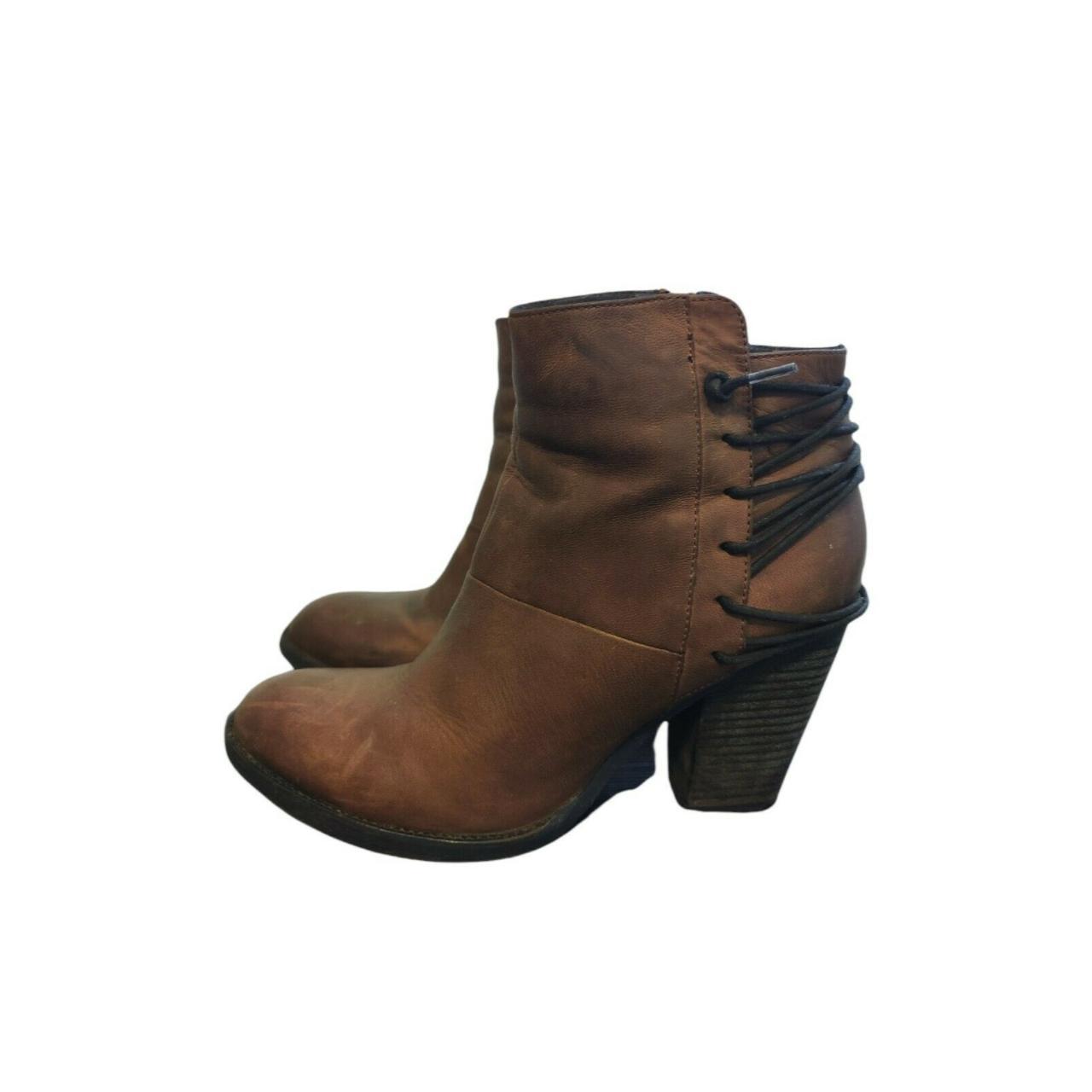 EUC Steve Madden “RAGLIN” Brown Leather Distressed... - Depop