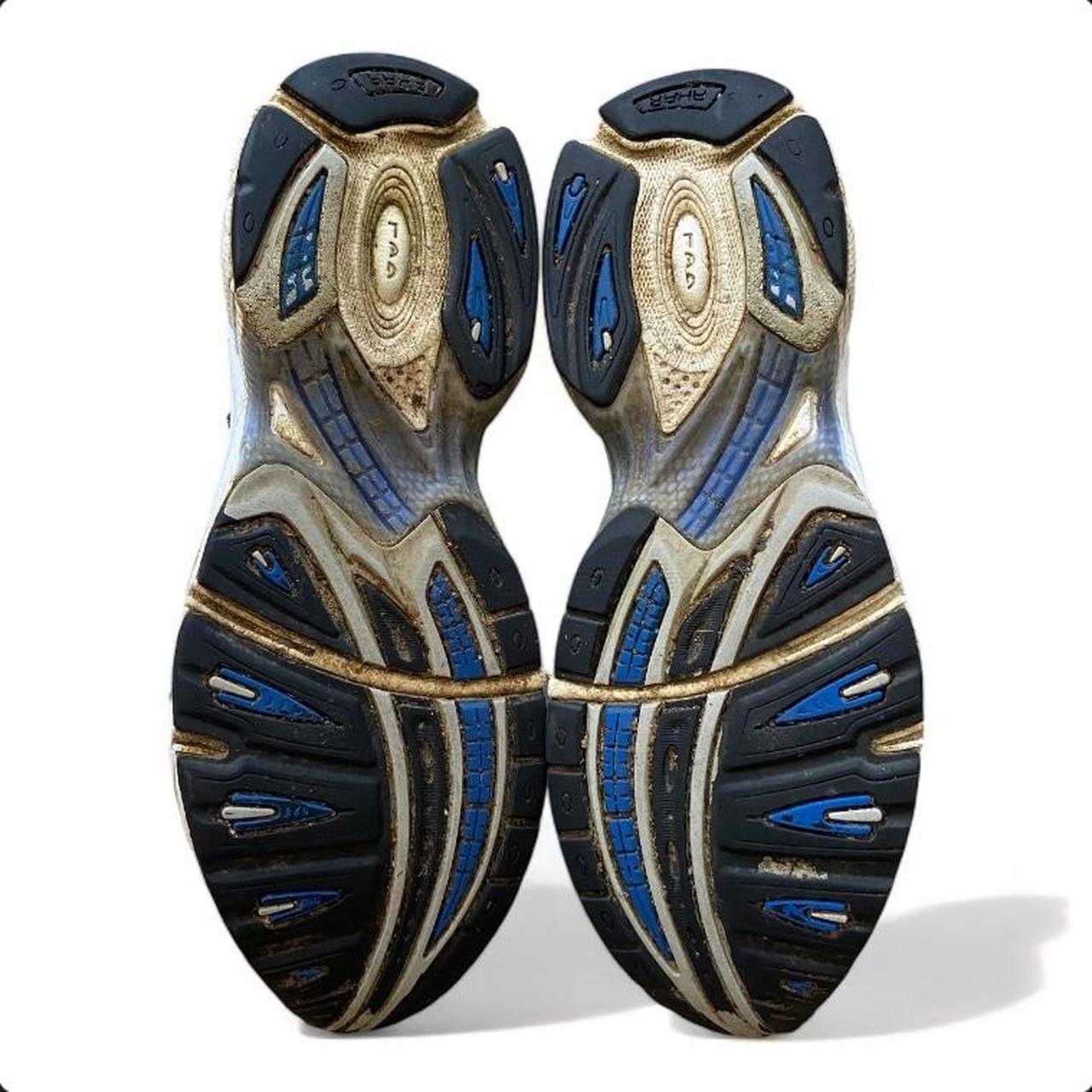 White and blue ASICS gel 1130 size 8 - Depop