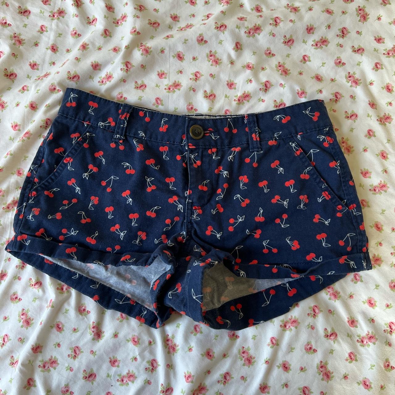 Cutest little cherry shorts #cherryshorts #coquette... - Depop