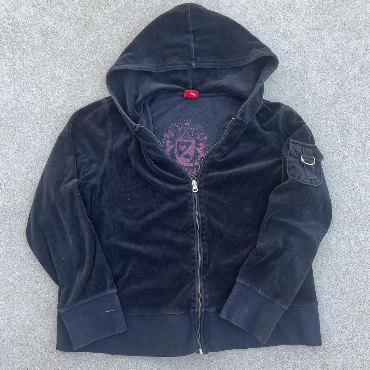 Y2K Mossimo Velour Jacket Unique jacket with some... - Depop