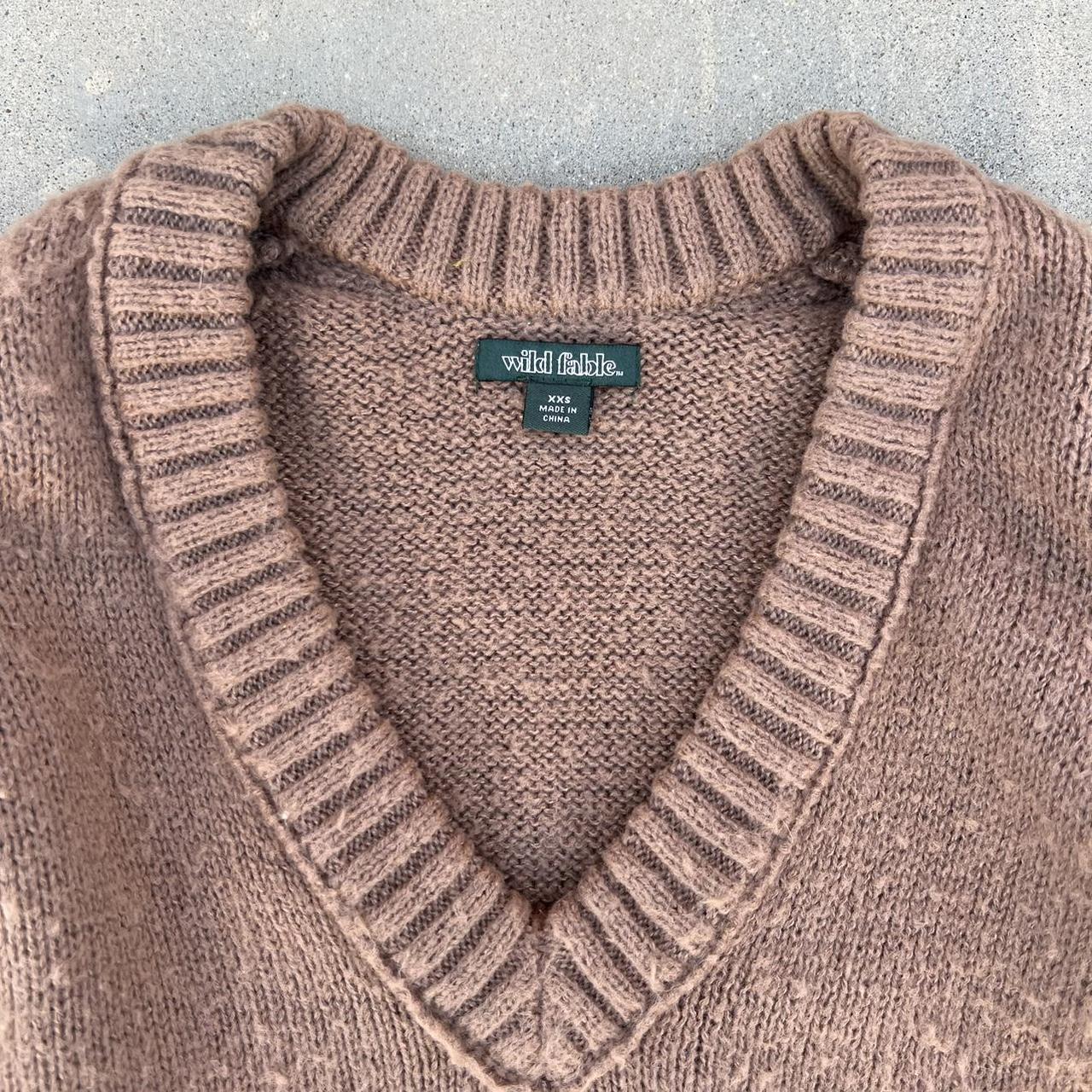 Wild Fable Knit Sweater Cool texture on this wild... - Depop