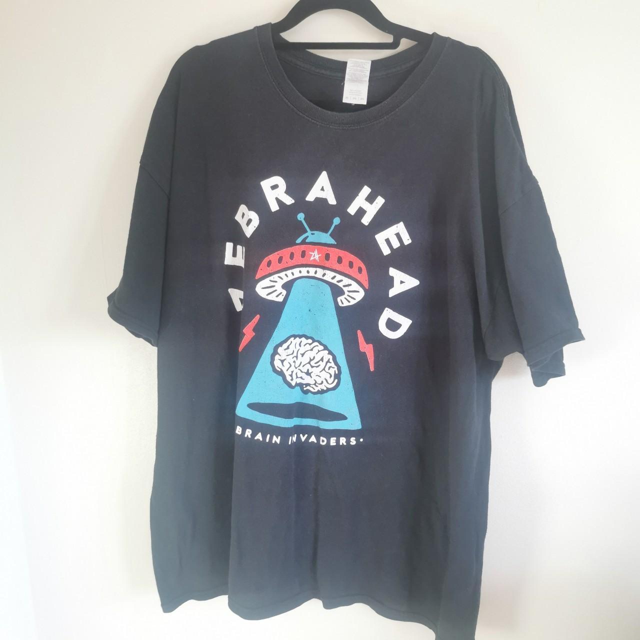Zebrahead Band Tee Gildan Graphic Print Brain... - Depop