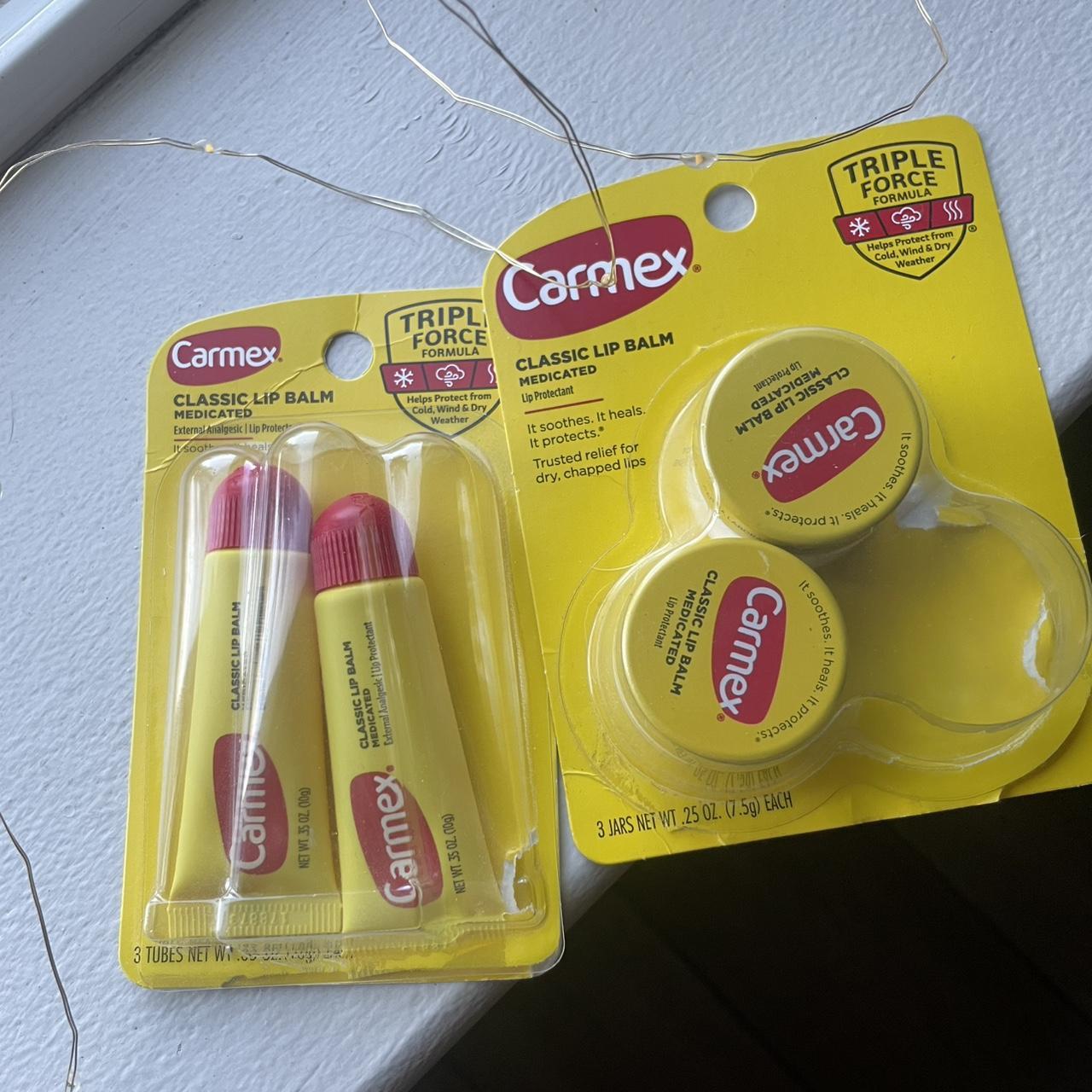 Carmex Tube & Jar Pack💛 ️ ~bought on Amazon ~only... | Depop