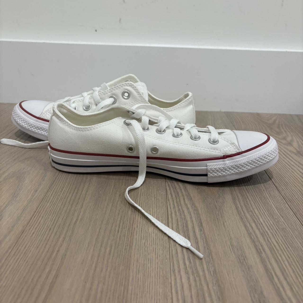 White low converse Never worn Women’s 9, Men’s 7 | Depop
