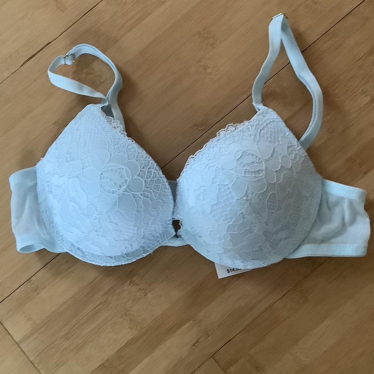 primark baby blue push up bra🩵 #bra #primark size 34A - Depop