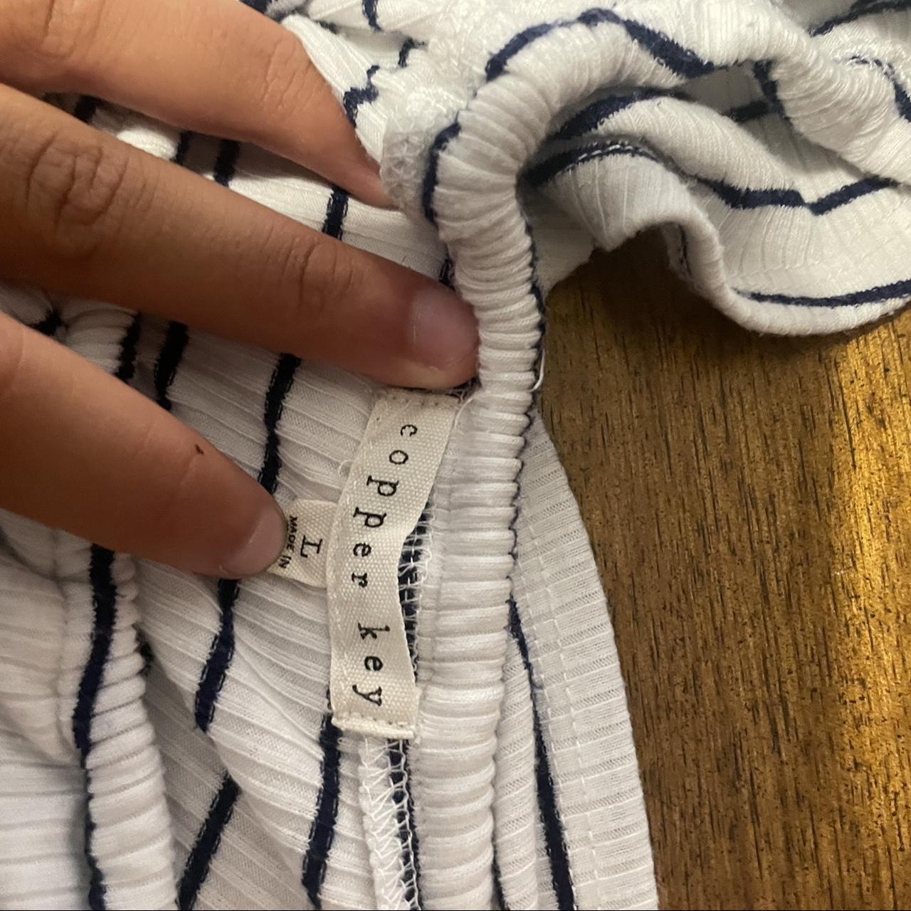 Copper key black and white romper Super cute no... - Depop