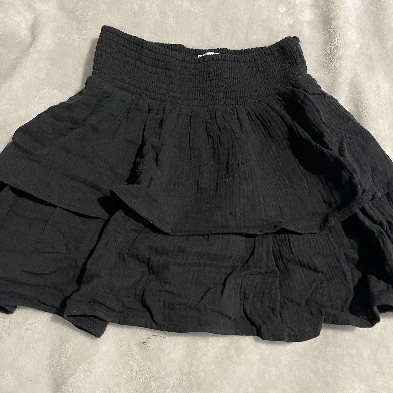 francesca’s black skirt never worn great for... - Depop