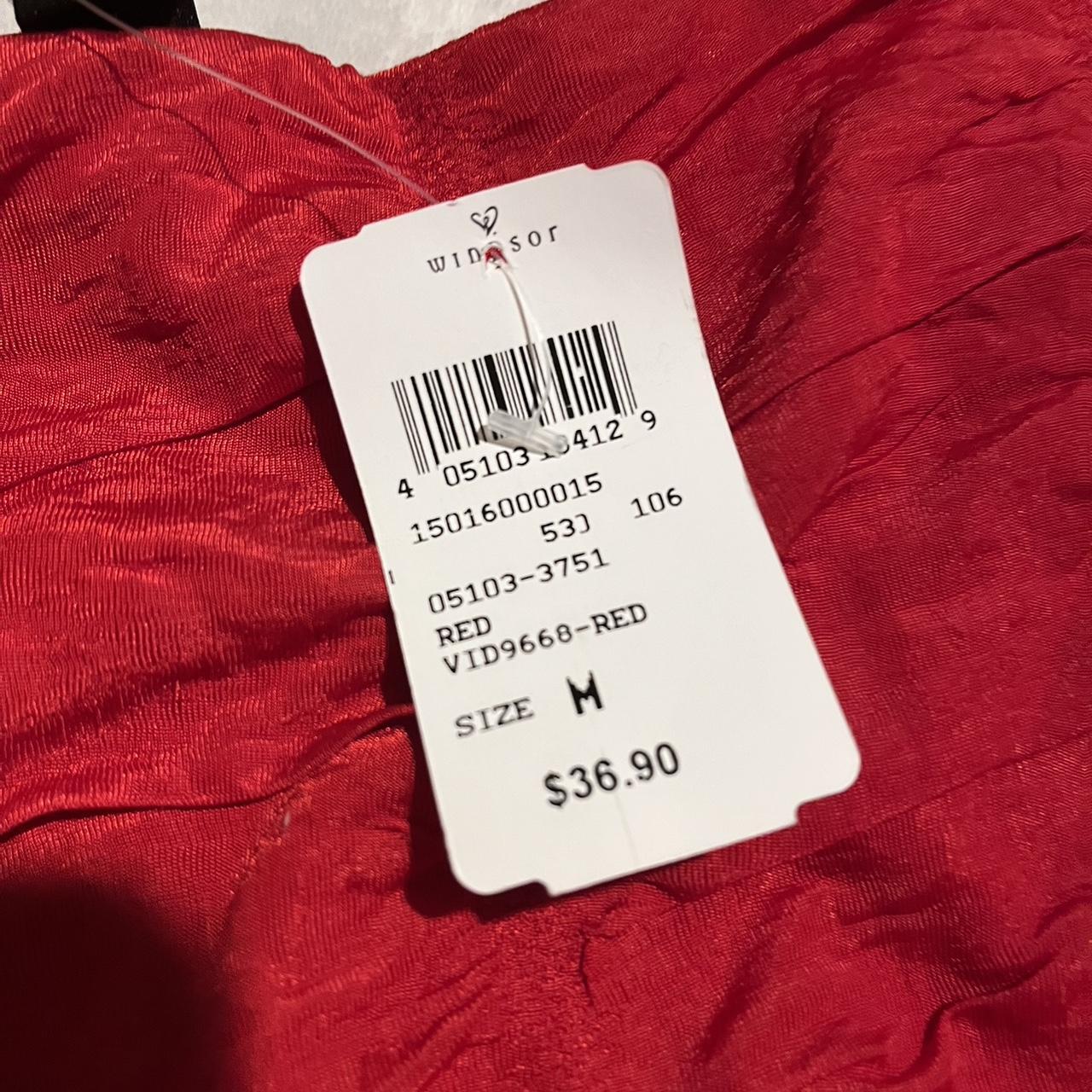 windsor red mini dress size medium with tag super... - Depop