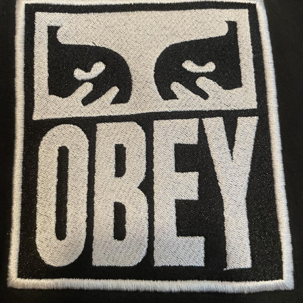 Obey Hoodie with the original Obey Giant patch sewn... - Depop