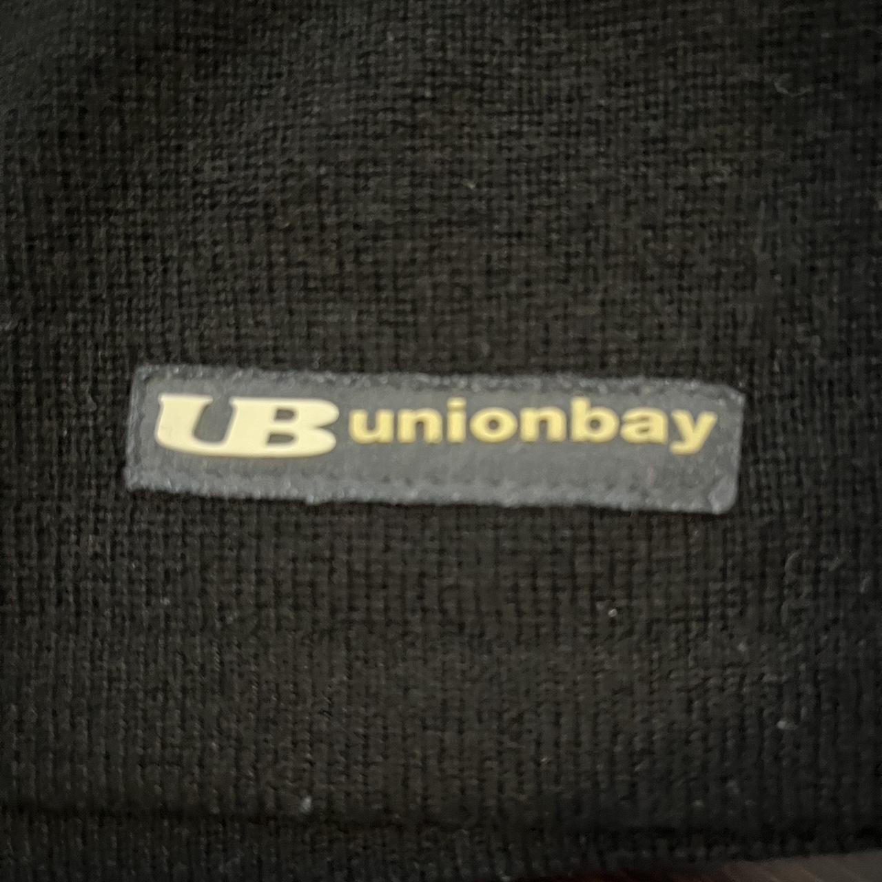 vintage union bay sweatshirt very dark brown with... - Depop