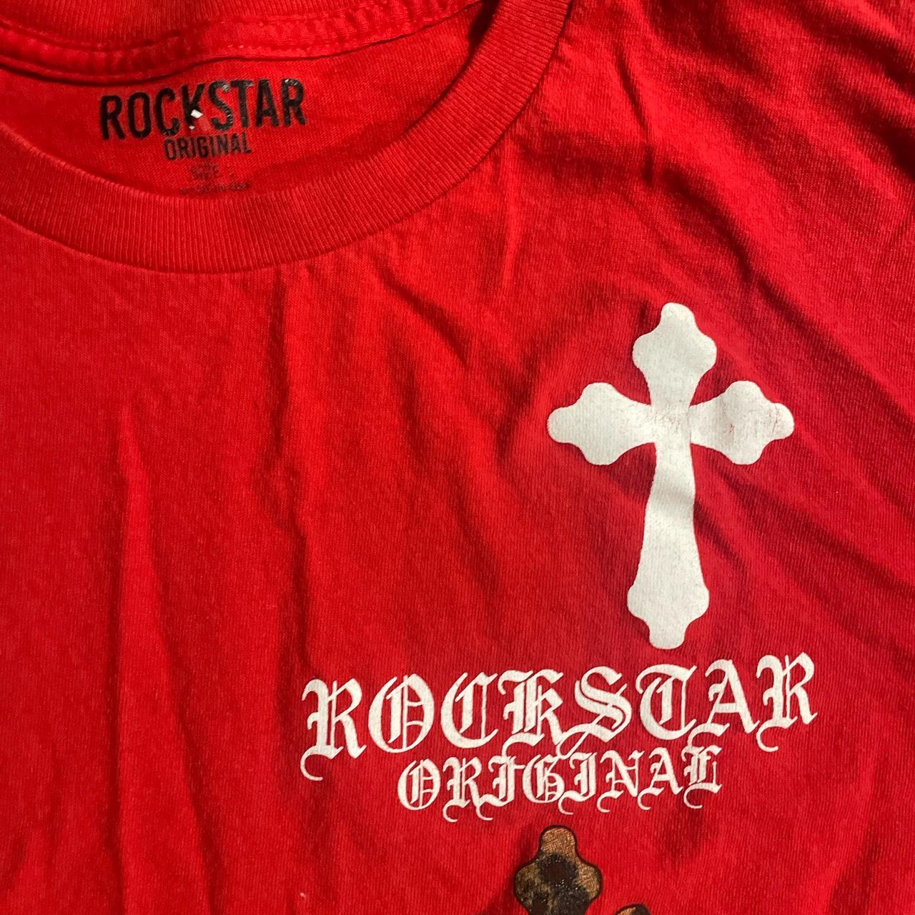 Rockstar Original Tee - Red Tagged Large Fits... - Depop