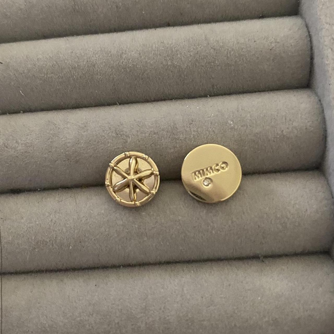 Mimco gold earrings brand new never worn bought... - Depop