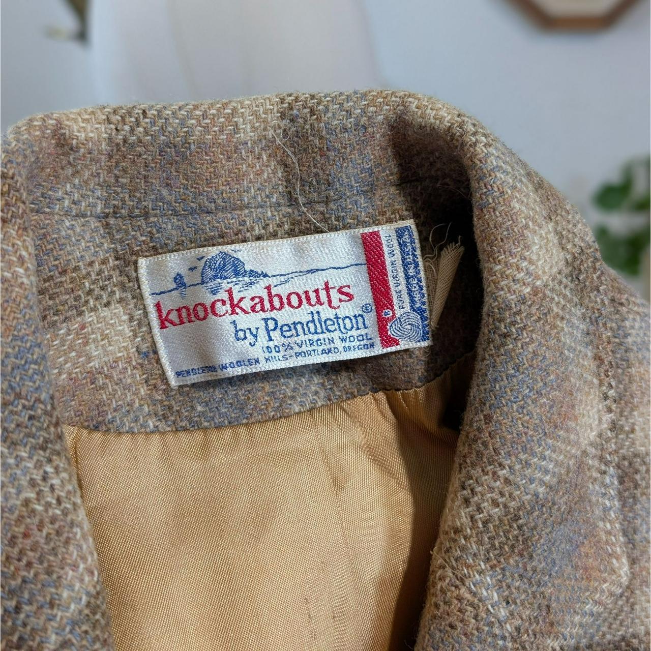 Vintage 70s Pendleton Plaid Tweed Wool... | Depop